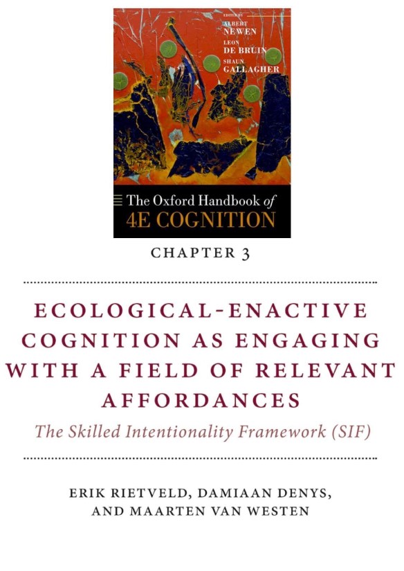 Some important new publications on the Skilled Intentionality Framework ...
